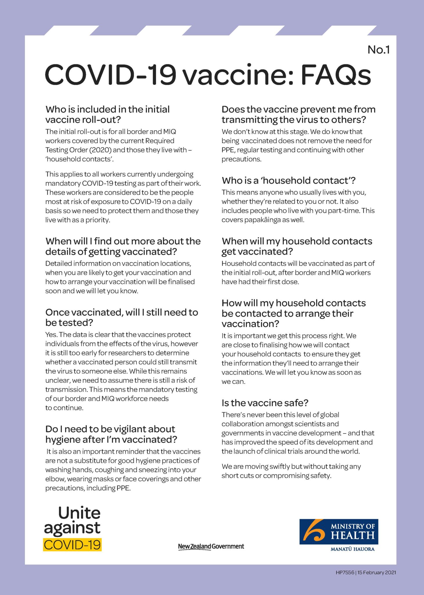 COVID-19 VACCINE - FREQUENTLY ASKED QUESTIONS | Tuwharetoa Maori Trust ...